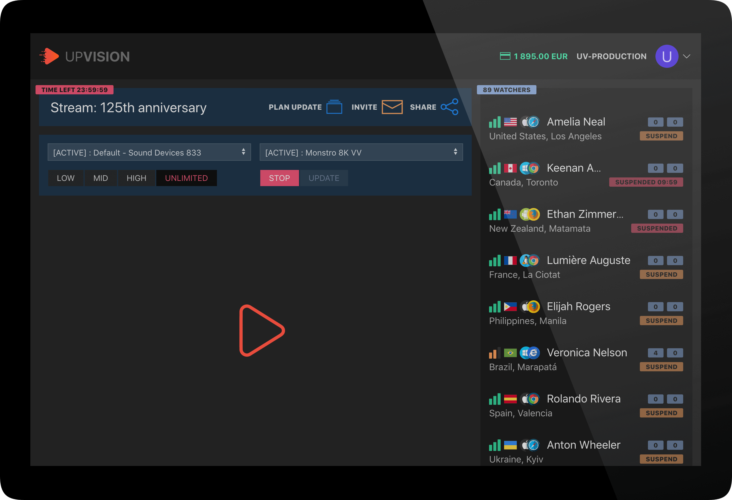 Up.Vision - Frustration-free on-set live streaming